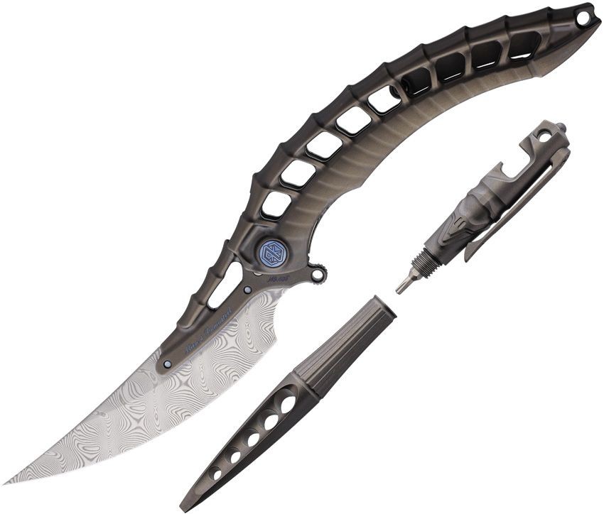 Rike Knives Alien 4 Framelock Combo folding knife | Salvos
