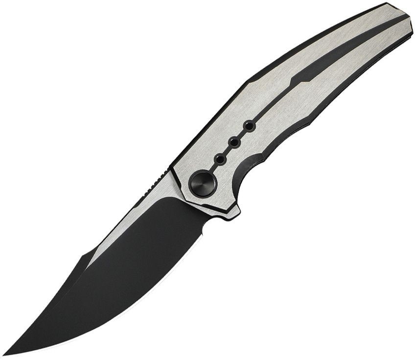 WE Knife Kyklos | M390 | Satin & Black Titanium Black Stonewashed | Salvos